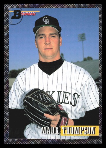 1993 Bowman Mark Thompson #350 Colorado Rockies 4G | eBay