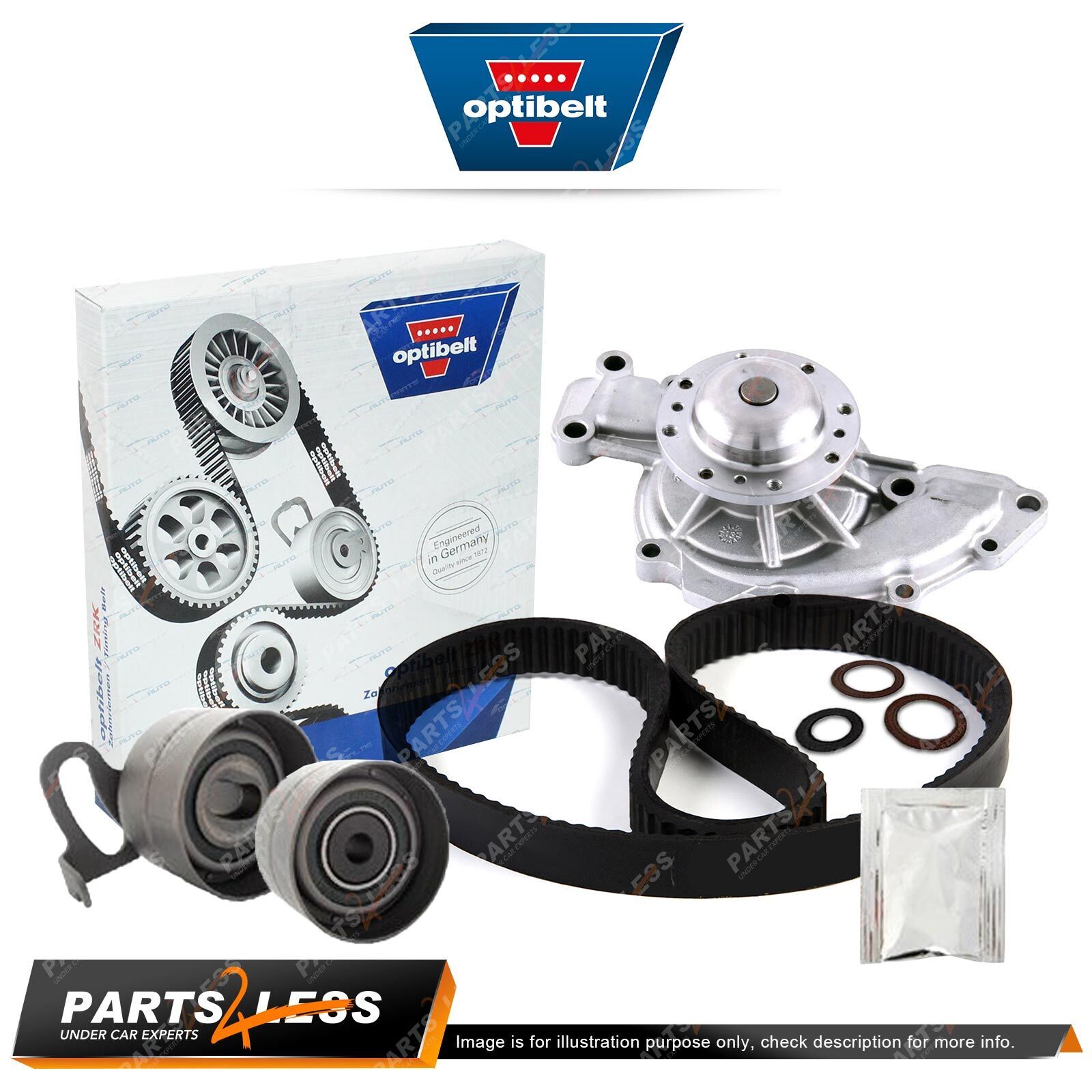 Optibelt Balancer Shaft & Camshaft Timing Belt Kit & Water Pump ...