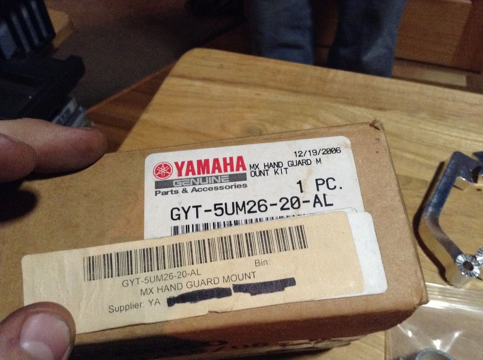 GYTR Yamaha YZ/WR MX Hand Guard Brush Deflector Mounts GYT-5UM26-20-AL ...
