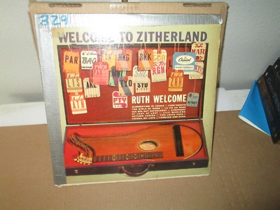 RUTH WELCOME - WELCOME TO ZITHERLAND rare Album Lp (Capitol '50s Zither ...