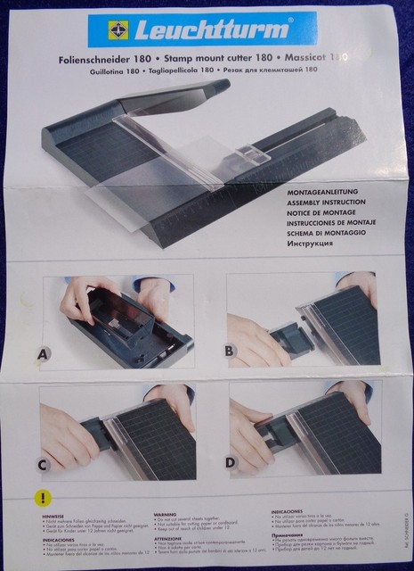 LIGHTHOUSE Guillotine Stamp Mount Cutter Cuts up to 180mm for sale ...