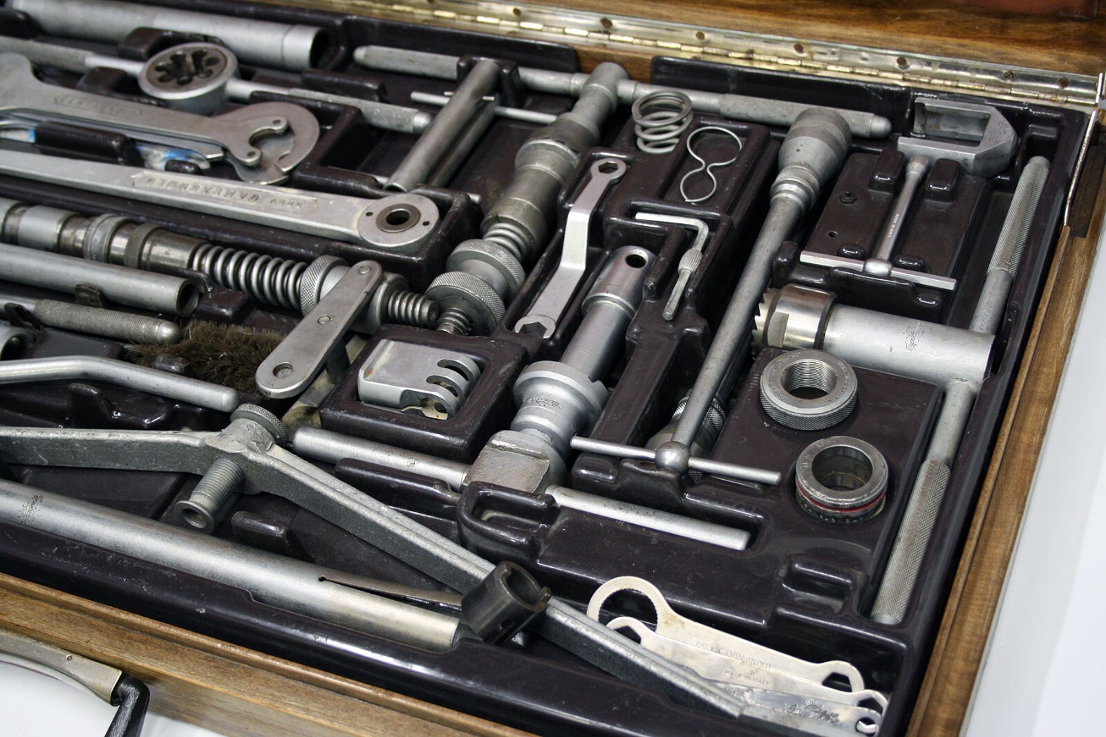 campagnolo wooden master box mechanics tool case vintage eroica made in ...