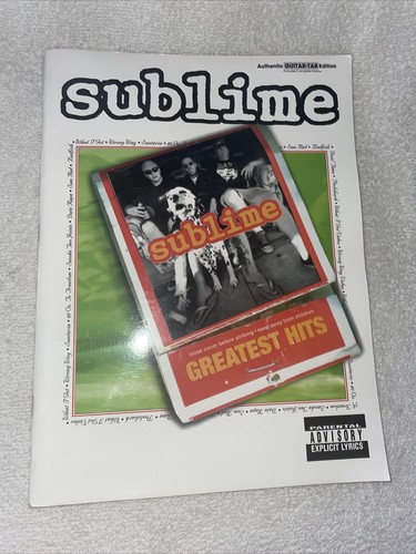 SUBLIME GREATEST HITS AUTHENTIC GUITAR TAB 2000 SONG BOOK SHEET MUSIC ...