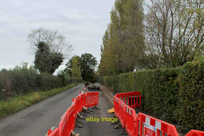 Photo 12x8 Road Works on Castle Hill Dedham Heath The Essex Way adopts ...