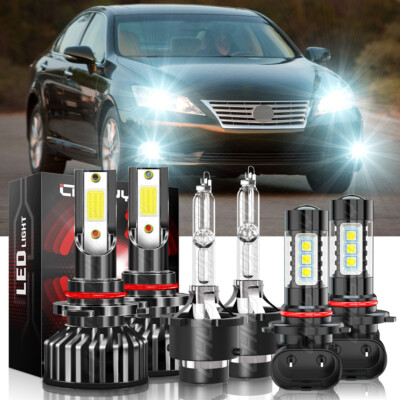 For Lexus ES350 2007-2012 LED HID Headlight High&Low Beam + Fog Light ...