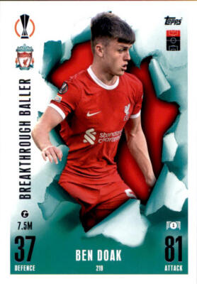 Champions League EXTRA 2023/24 Card 219 - Ben Doak - Breakthrough ...