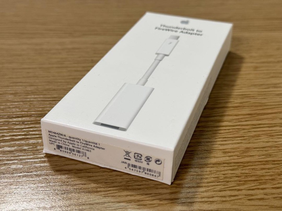 Apple Thunderbolt to FireWire Adapter Cable MD464ZM/A A1463 NEW SEALED ...