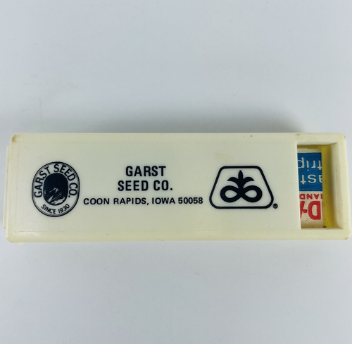 Coon Rapids Iowa Garst Seed Co VTG Plastic Travel Band Aid Dispenser ...