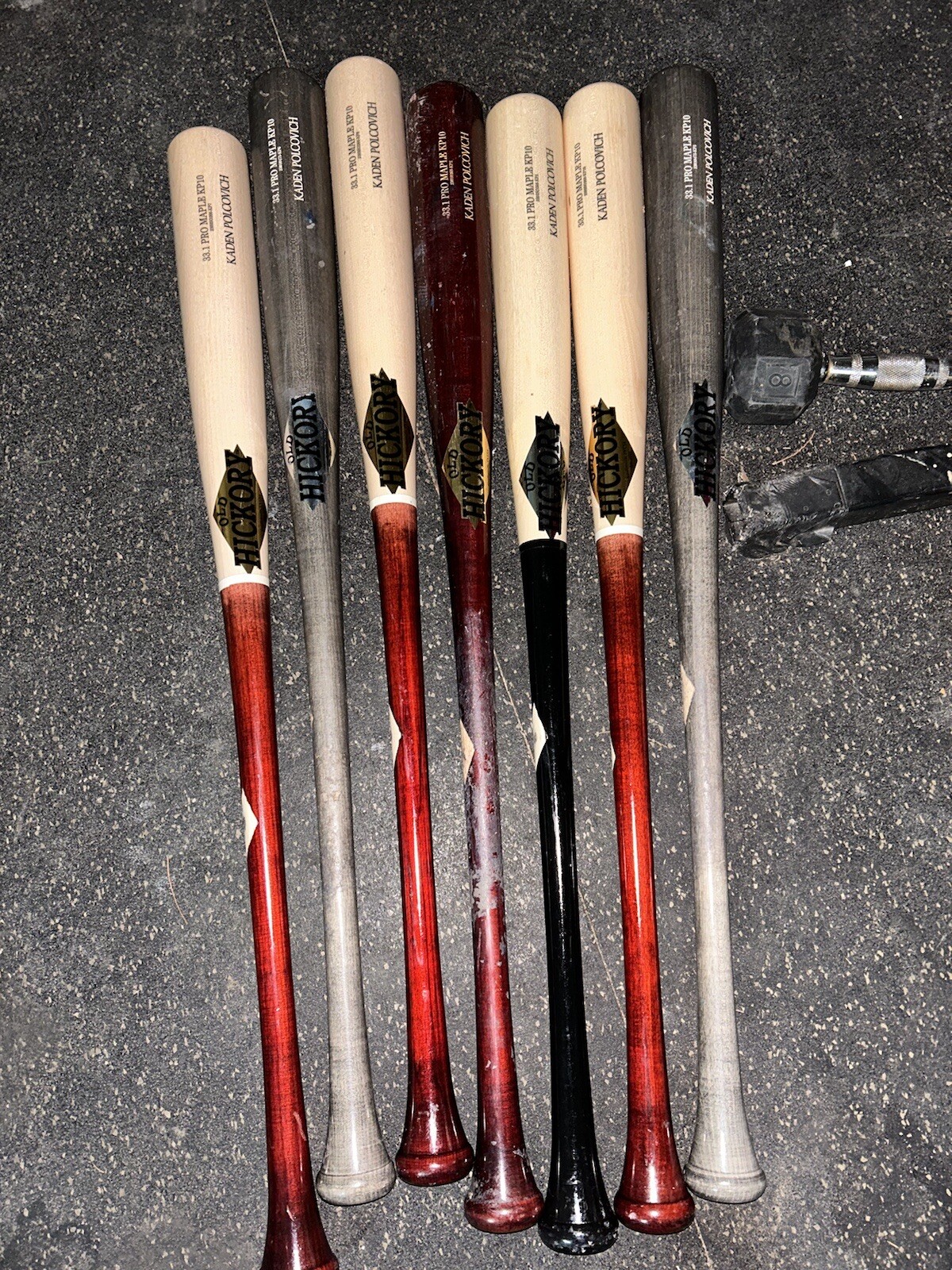 Professional Custom Cut Old Hickory Wood Baseball Bat 33.1”/30.1 OZ | eBay