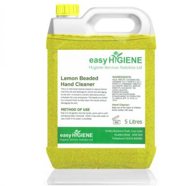 LEMON VOL Beaded Hand Cleaner grit liquid soap 1x 5 Litre abrasive ...