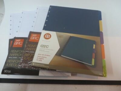 Staples ARC planner Ruled pages & Poly Tab Dividers New Unopenned | eBay