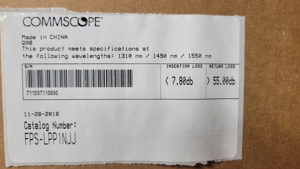 Splitter Fiber Optics 1x4 New ADC/Commscope FPS-LPP1NJJ Fiber Optics | eBay