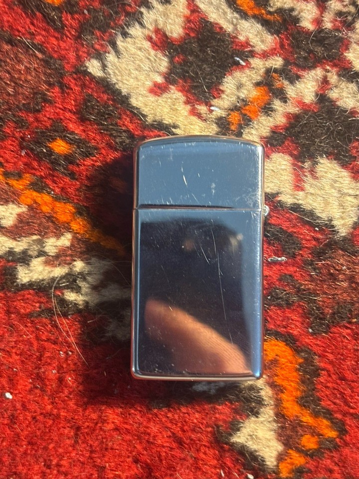VINTAGE SILVER CHROME SLIM ZIPPO LIGHTER WITH BOX #15 | eBay