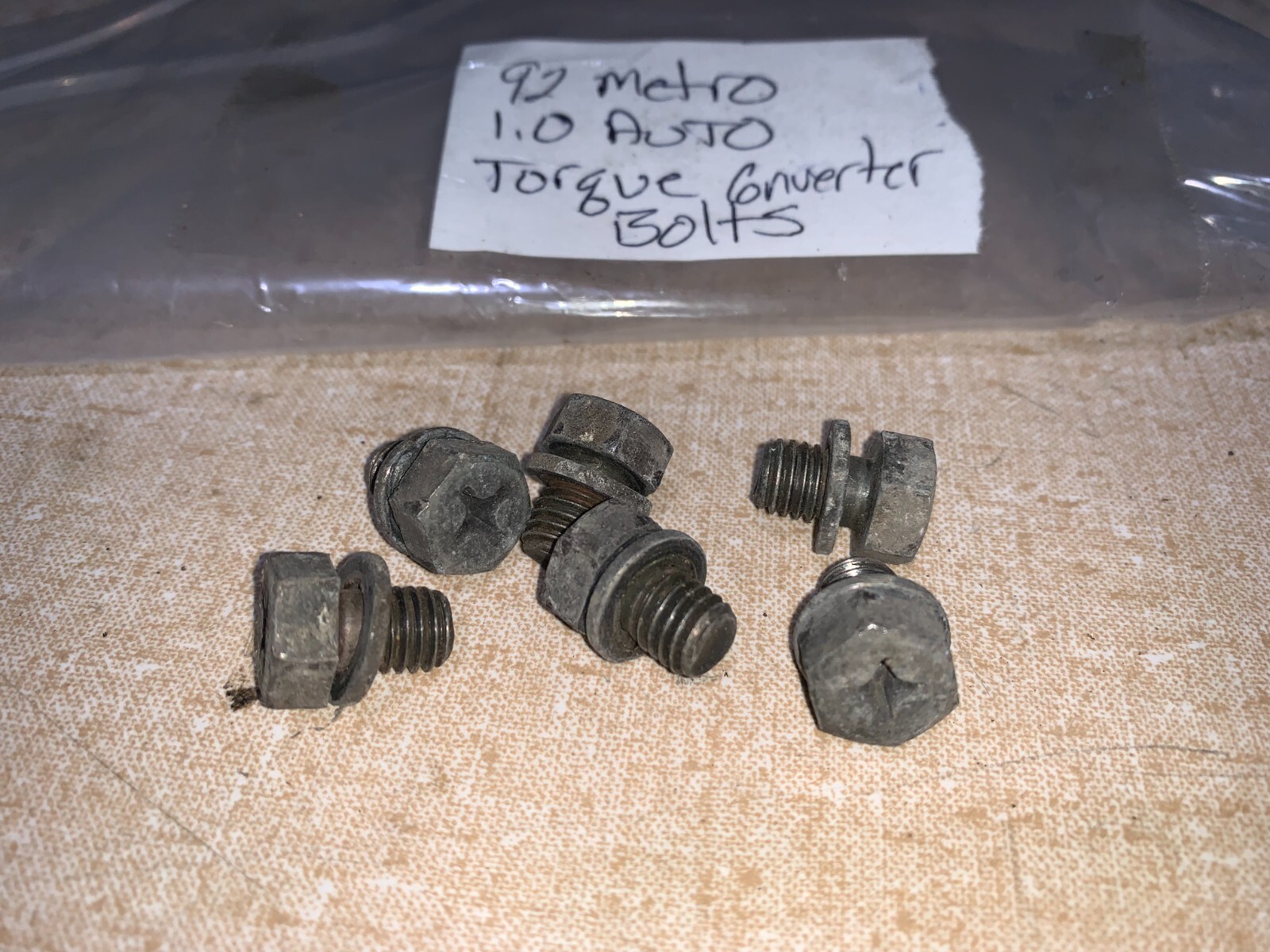 89 90 91 92 93 94 Geo Metro torque converter bolts 1.0 3 cylinder | eBay