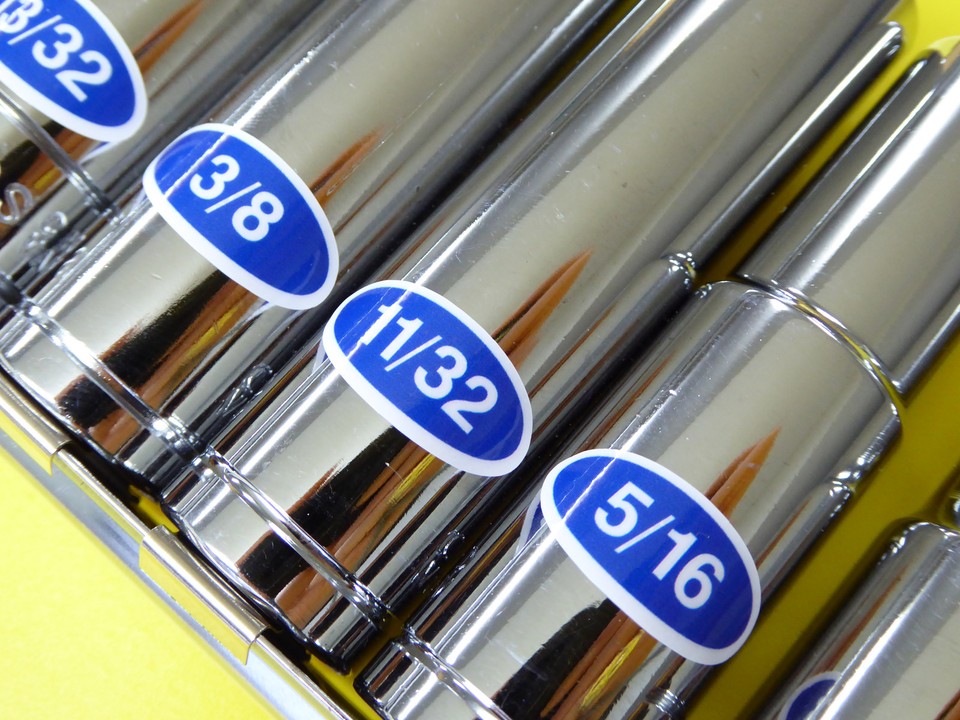 SOCKET SET IDENTIFICATION TOOL LABEL Stickers Decals SAE Imperial | Set ...