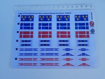 flags of the hundred years war common banners & pennons french | eBay