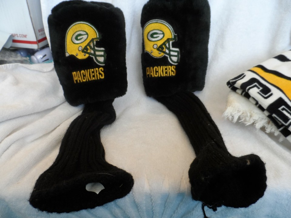 Golf Lot from Green Bay Packers - 2 golf club head covers and 2 golf ...