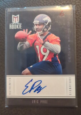 Eric Page 2012 Panini Momentum Rookie Signatures 457/699 Auto RC Card ...