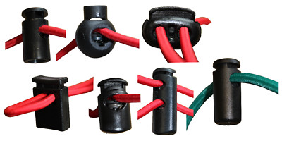 CORD LOCKS SPRING TOGGLES for 2-6mm elastic shock/bungee cord, single ...