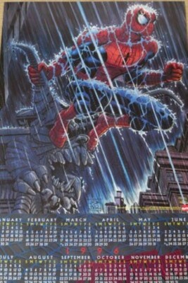 SPIDER-MAN CALENDAR MARVEL COMICS 1996 NEW POSTER RARE!!! | eBay