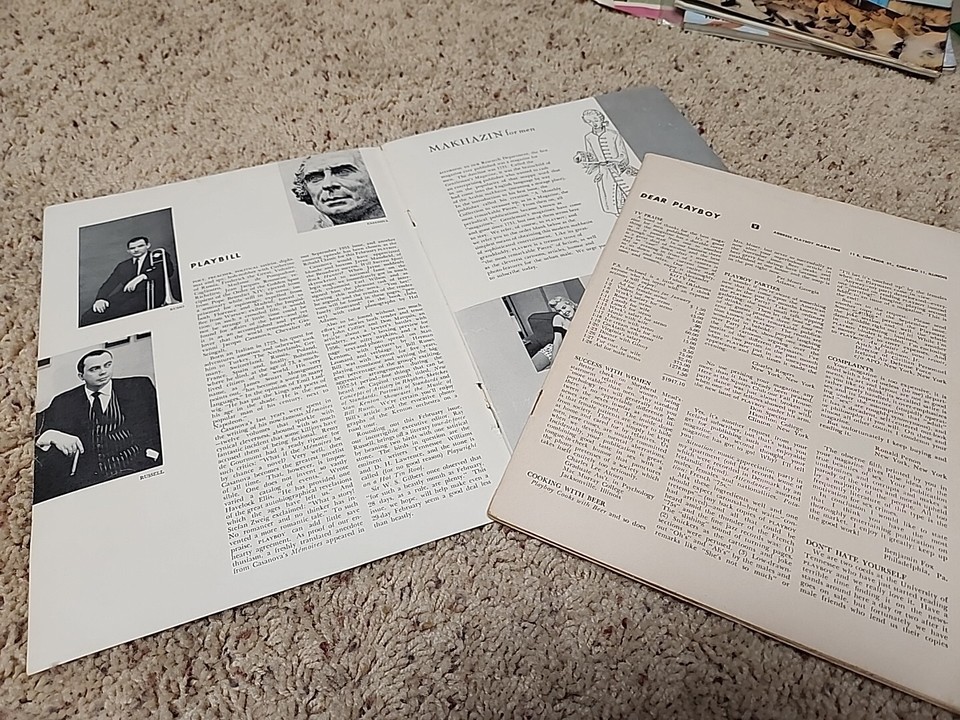 PlayBoy Magazine February 1956 Marguerite Empey and Jane Mansfield ...