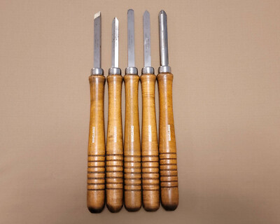 #11 Vtg Lot Craftsman USA Set 5 pc 14 1/2” Wood Lathe Turning Tools ...