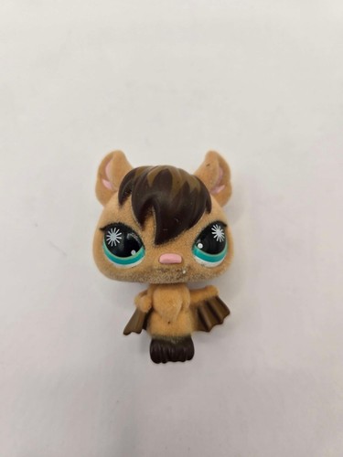 Brown Bat #820 Flocked - Authentic Littlest Pet Shop - Hasbro LPS Fuzzy ...