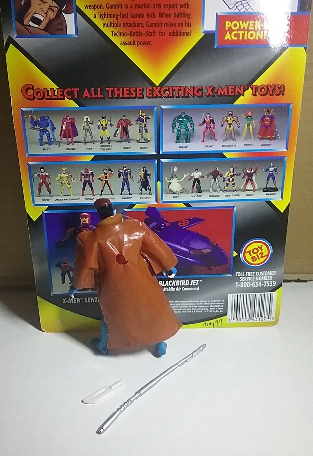 1995 Toy Biz X-Men Classics Animated Series Gambit Figure | eBay