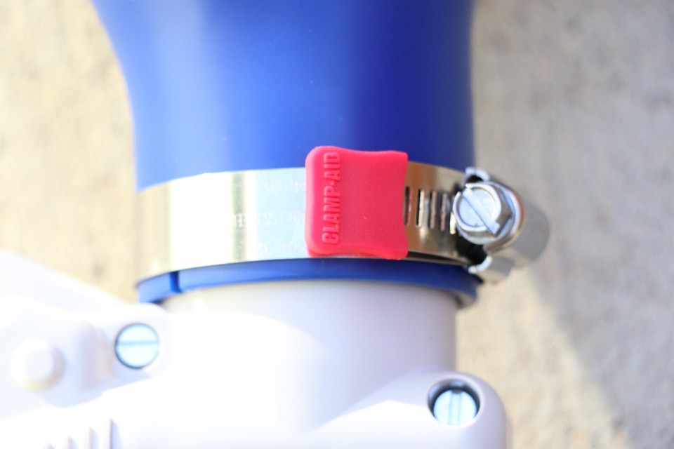 1000 RED 1/2" Clamp-aid Hose Clamp End Caps Guards Covers Sleeves ...