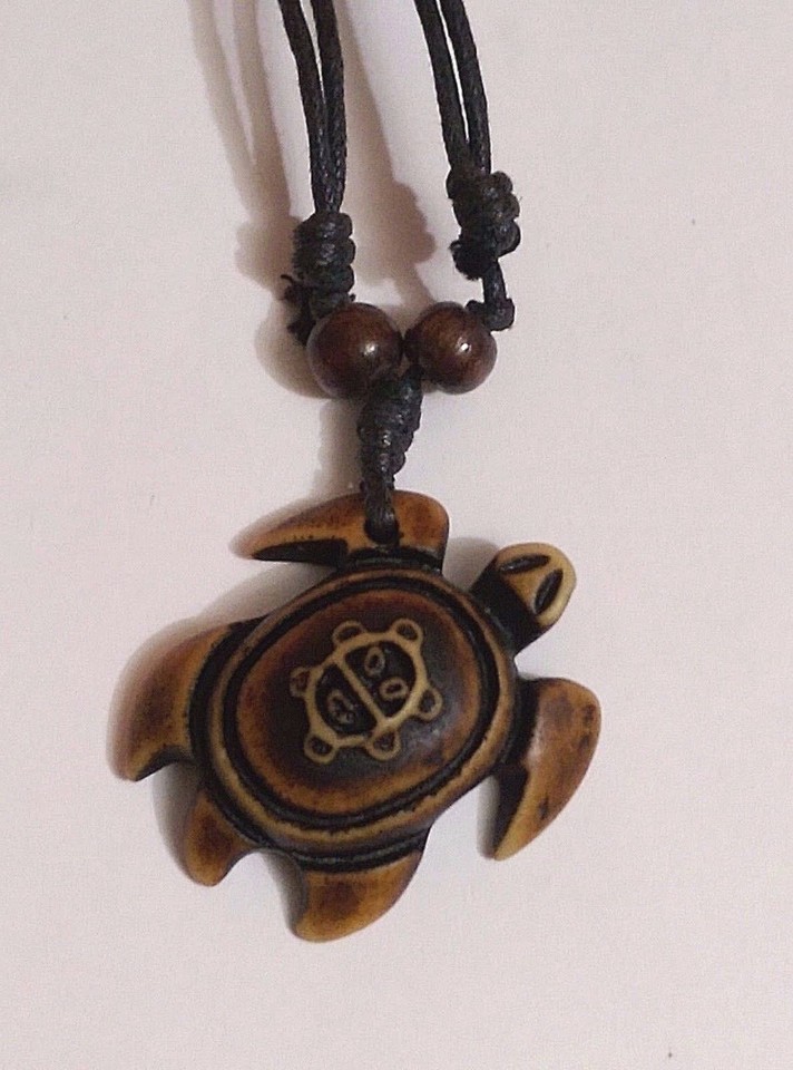 Over 30 STYLES Resin 1" to 2" TURTLES TORTOISES Pendant 18-34" Adj Cord ...