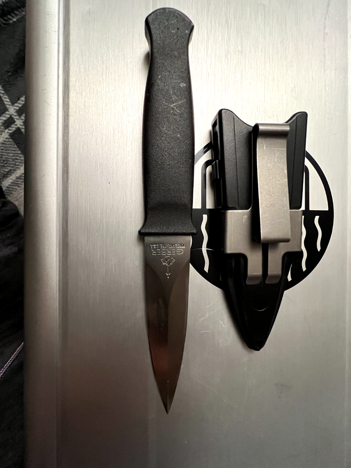 Vintage Gerber Guardian RW Loveless Boot Knife USA w/orig Sheath Dagger ...