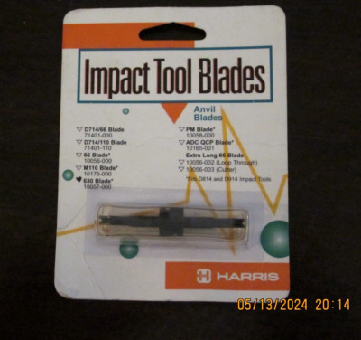 Harris Impact Tool Blade-#630 Blade-Part 10057-000 -NOS-New Old Stock ...