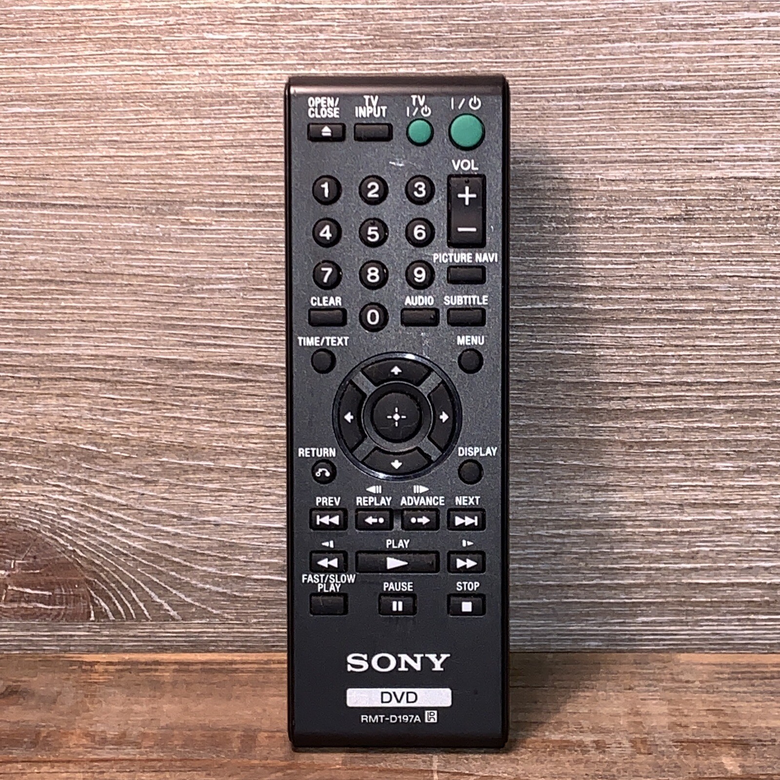 OEM GENUINE SONY RMT-D197A DVD Remote Control TESTED DD-3398 Black ...