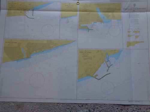 Marine Map / Ports And Anchorage In Ghana, Togo And Benin - Cotonou ...