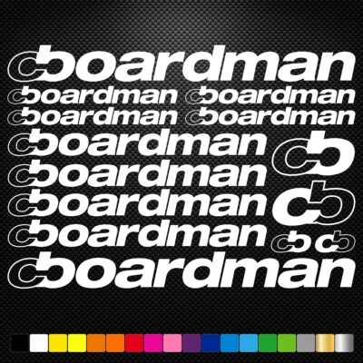 C BOARDMAN - 14 Vinyl Decals Stickers Sheet Bike Frame Cycle Cycling ...