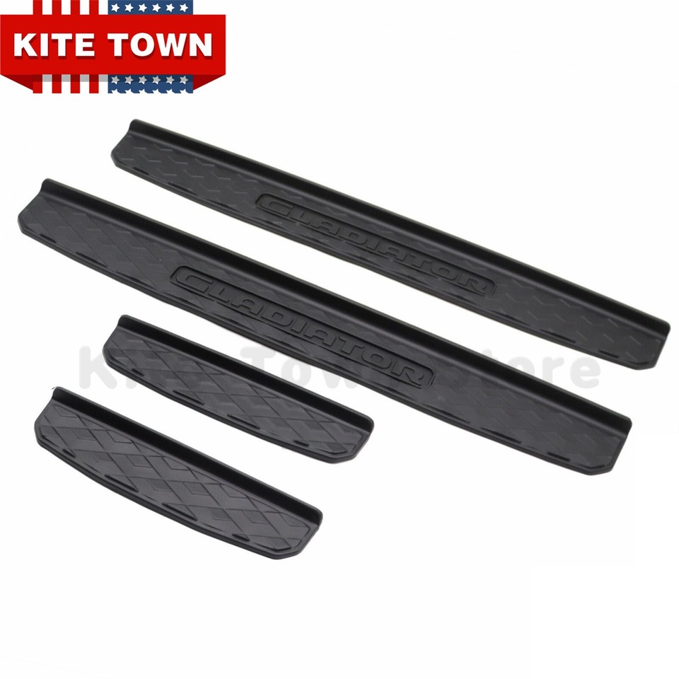 Front & Rear Door Sill Guards (Set of 4) for 2020-2021 Jeep Gladiator ...