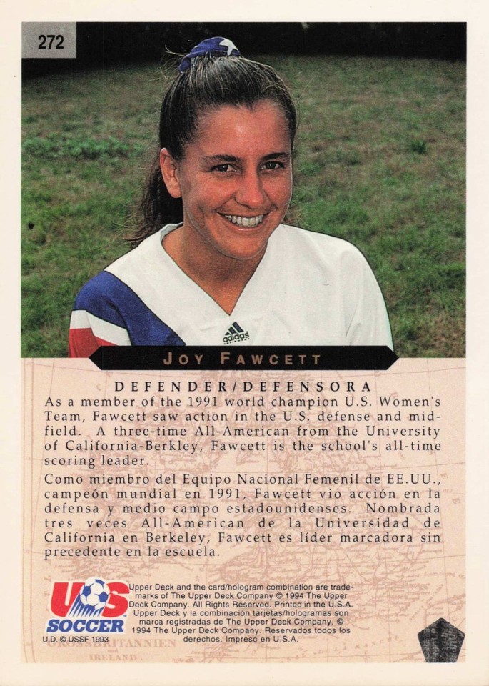 272 Joy Fawcett USA - Upper Deck World Cup USA 1994 English/Spanish | eBay
