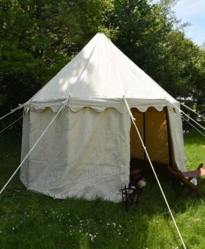 Medieval Round 4m Tent Functional waterproof tent larp reenactment ...