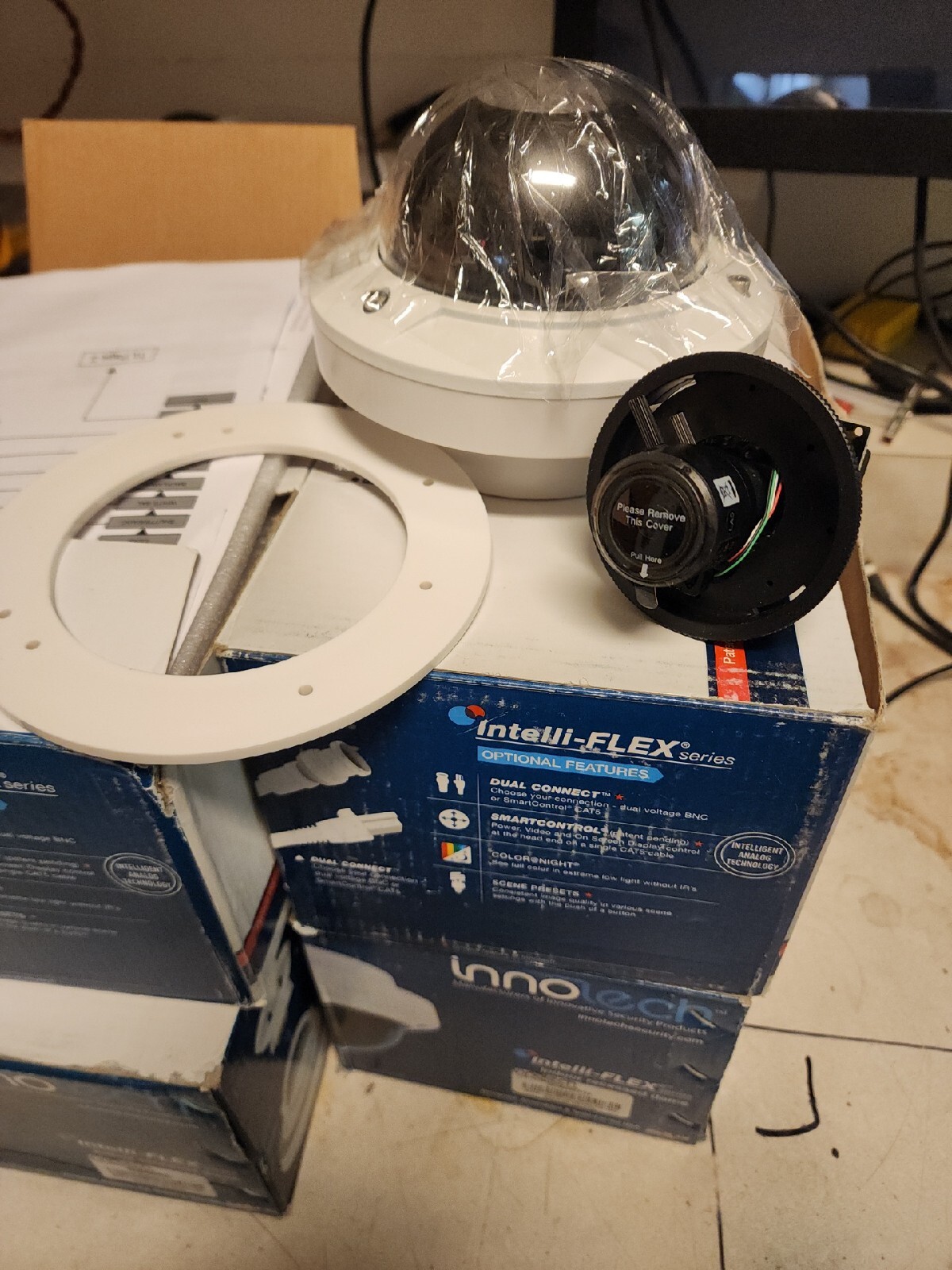 LOT OF 4x Innotech IP Network Security Camera Indoor Dome EXCA233CAT5 ...