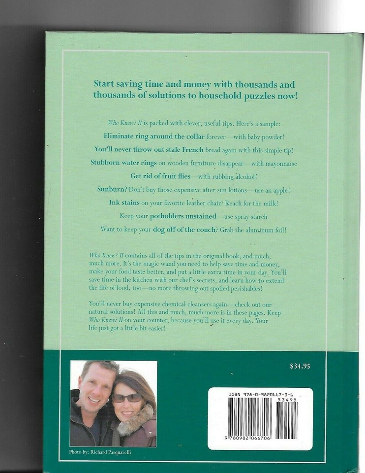 WHO KNEW? II Jeanne and Bruce Lubin HARDCOVER BOOK | eBay