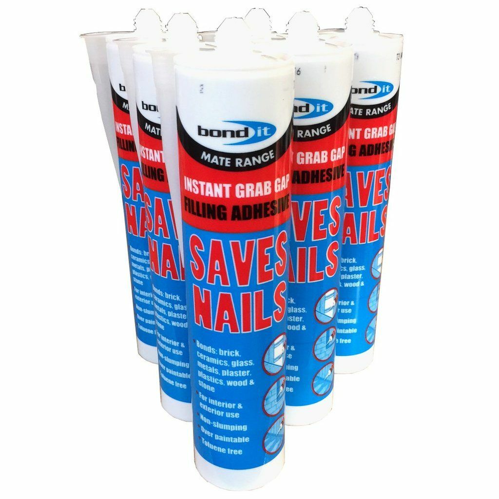 4X SAVES NAILS ADHESIVE/GLUE/NO MORE NAILS/GRIPFILL/GRAB/ GUN A NAIL EXTRA | eBay UK