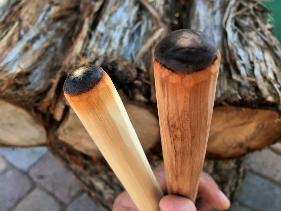 Bow Drill Spindles - Sotol, Cottonwood, Cedar - Bushcraft Friction Fire ...