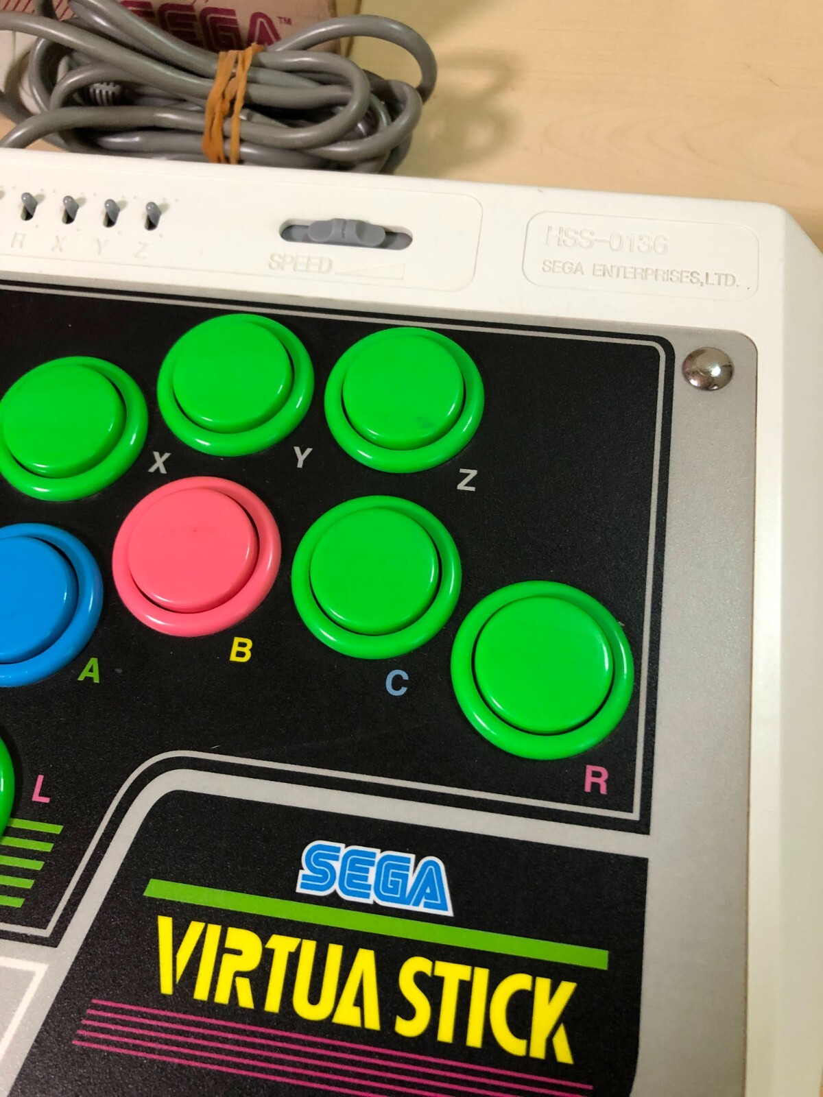 Sega Saturn Virtua Stick Arcade Controller SS HSS-0136 in Box & Manual ...