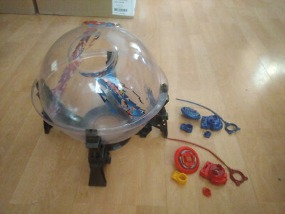 Beyblade Metal Fury Destroyer Dome (WITH BOTTOM), Spiral Fox & Cyclone ...