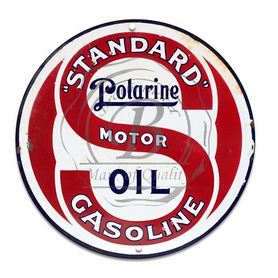 Vintage Design Sign Metal Decor Gas and Oil Sign - Standard Polarine ...