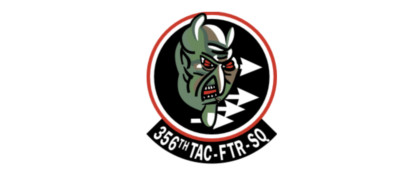 3" air force 356th tactical fighter squadron bumper sticker decal usa ...