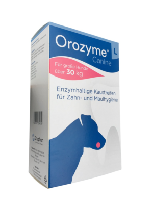 Orozyme chewing strips / chewing strips size L from 30 kg (141g) dental ...