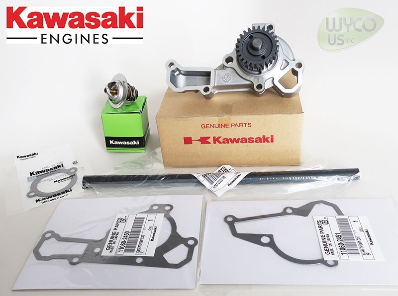 KAWASAKI FD620D ENGINES, THERMOSTAT+WATER PUMP w/GASKETS, JOHN DEERE ...
