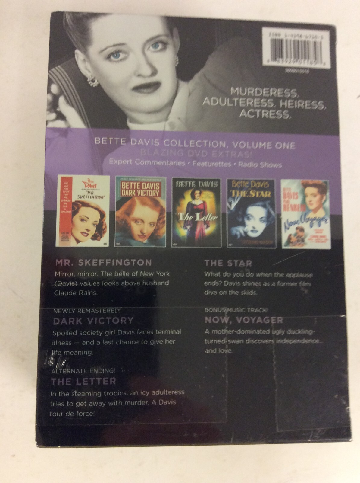 Bette Davis Collection - Volume 1 (DVD, 2008, 5-Disc Set) for sale ...