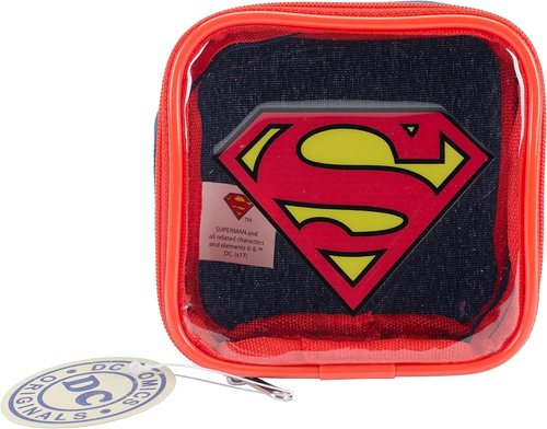 DC COMICS: THE SUPERMAN - LOGO SQUARE ZIPPER POUCH BY EVERYTHING MARY ...